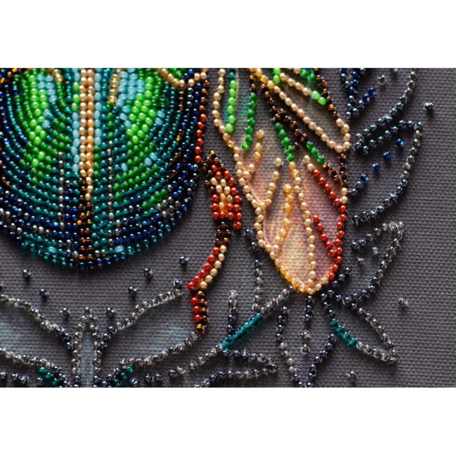 DIY Bead Embroidery Kit Emerald Beetle – Create Unique Handmade Beaded ...