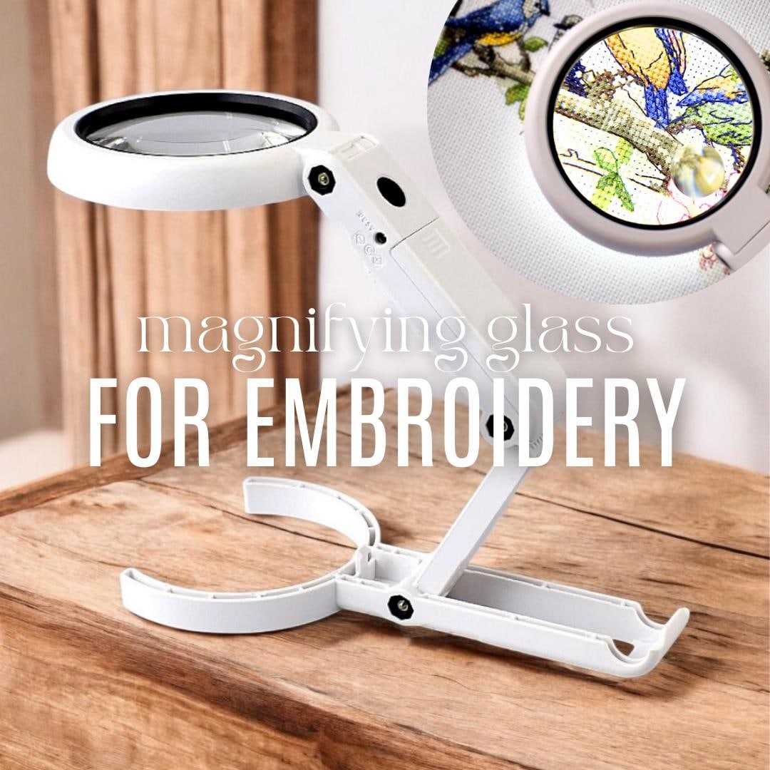 Hobby Magnifier With LED Light, Perfect for Beading, Crafts, Hands-free ...