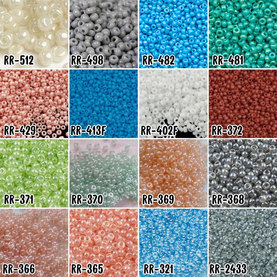 Miyuki Round Rocailles Beads, Opaque Japanese Seed Beads Size 10/0 ...