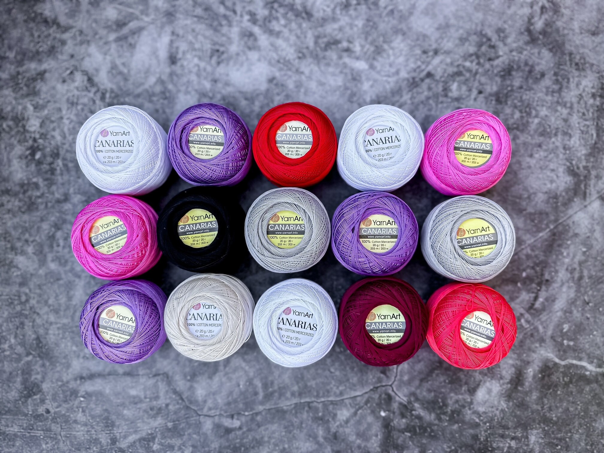 Bead Crochet Thread CANARIAS for Small Beads, YARNART for Bead Crochet ...