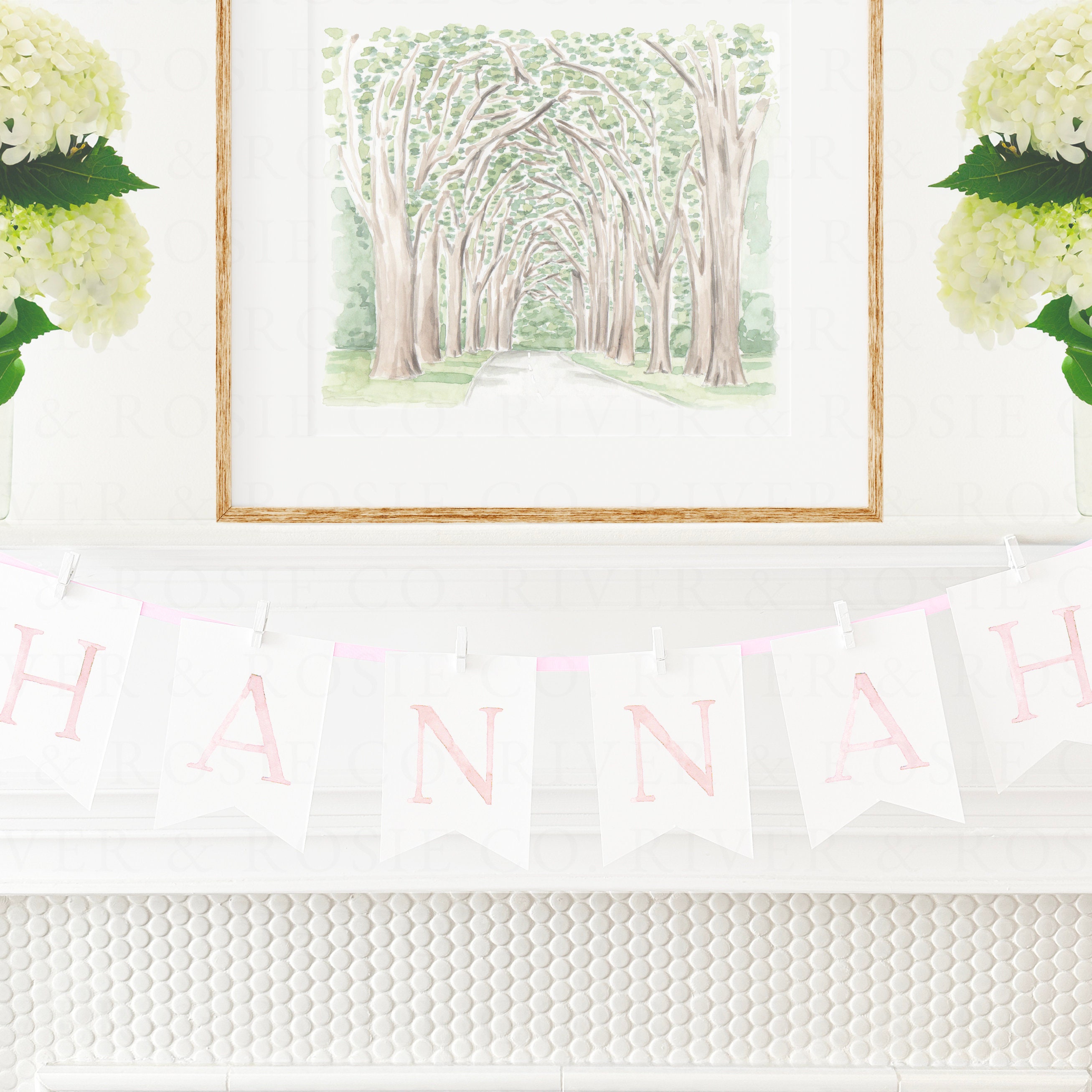Printable Name Banner, Baby Name Banner, Baby Shower Pennant Banner ...