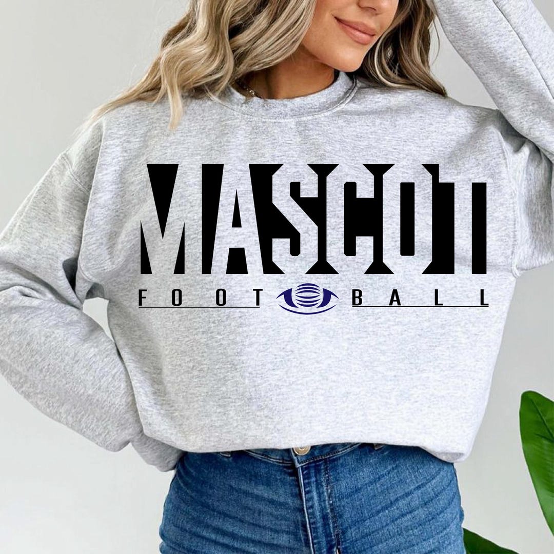 Football Mascot Svg File for Cricut, Mascot SVG, Mascot PNG, Mascot ...