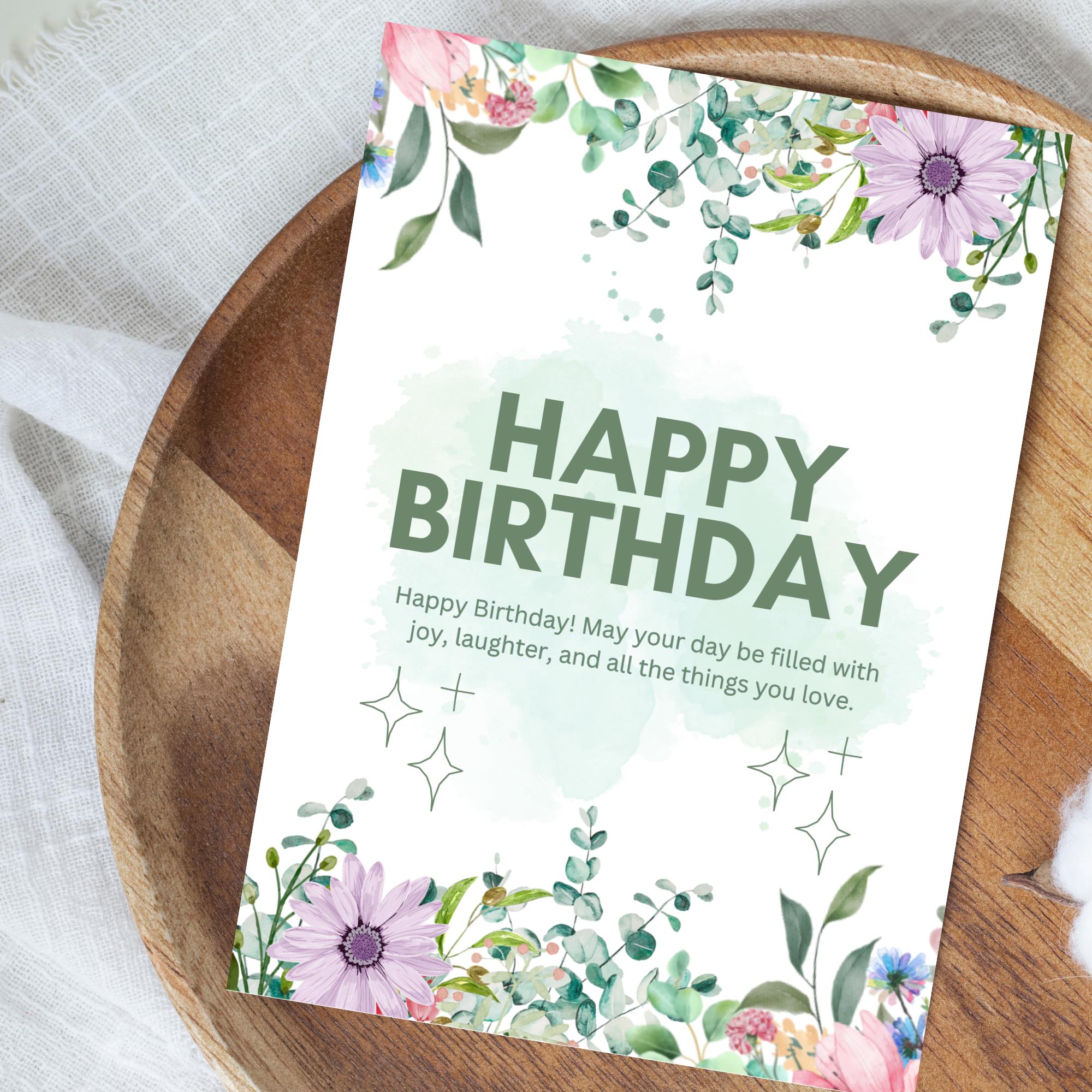 Birthday Card Birthday Invite Template, Birthday Invitation, Editable ...