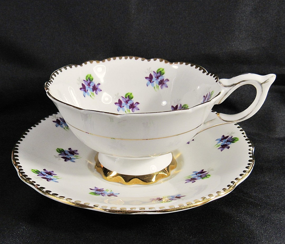 Royal Stafford Bone China 'sweet Violets' Footed Style B Teacup ...