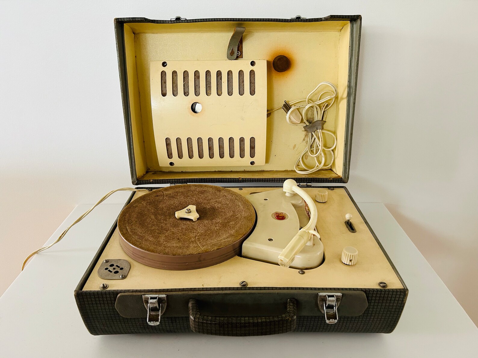 Philips Portable Gramophone Record Player - Ca. 1955 - Complete and ...