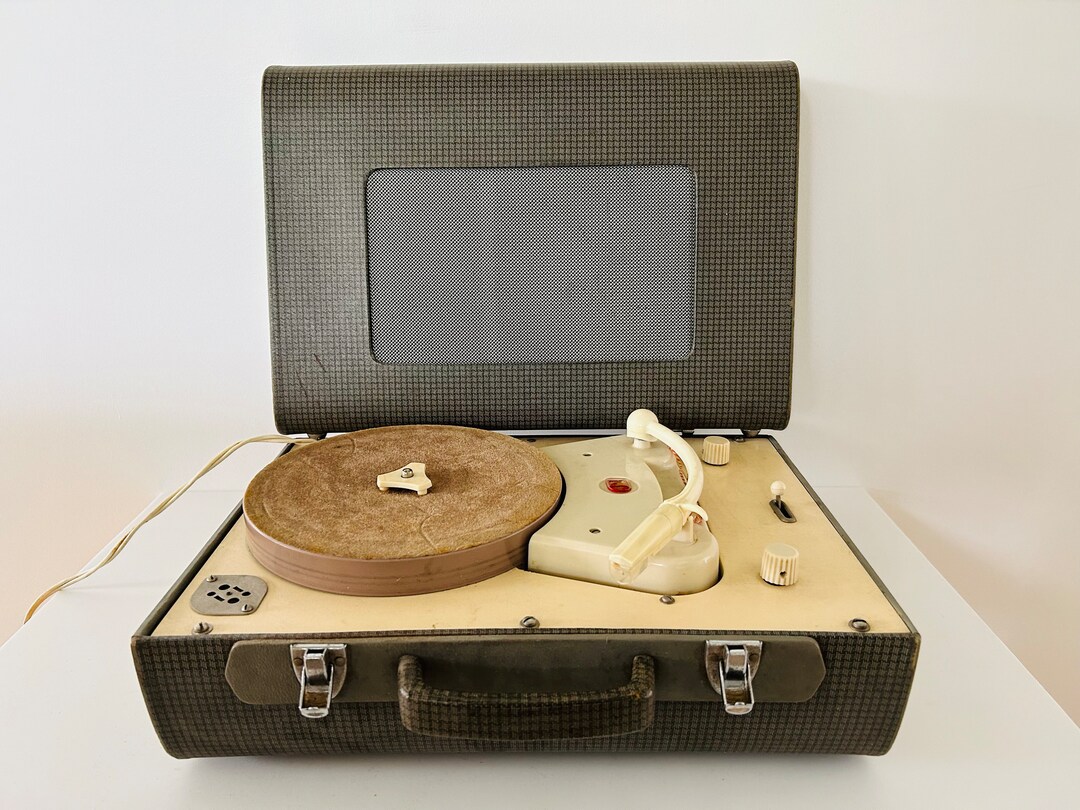 Philips Portable Gramophone Record Player - Ca. 1955 - Complete and ...