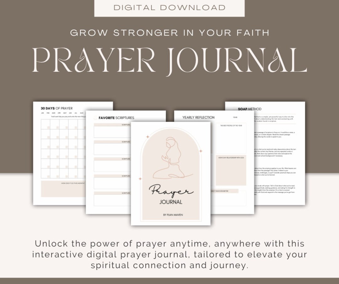 Digital Prayer Journal - Etsy