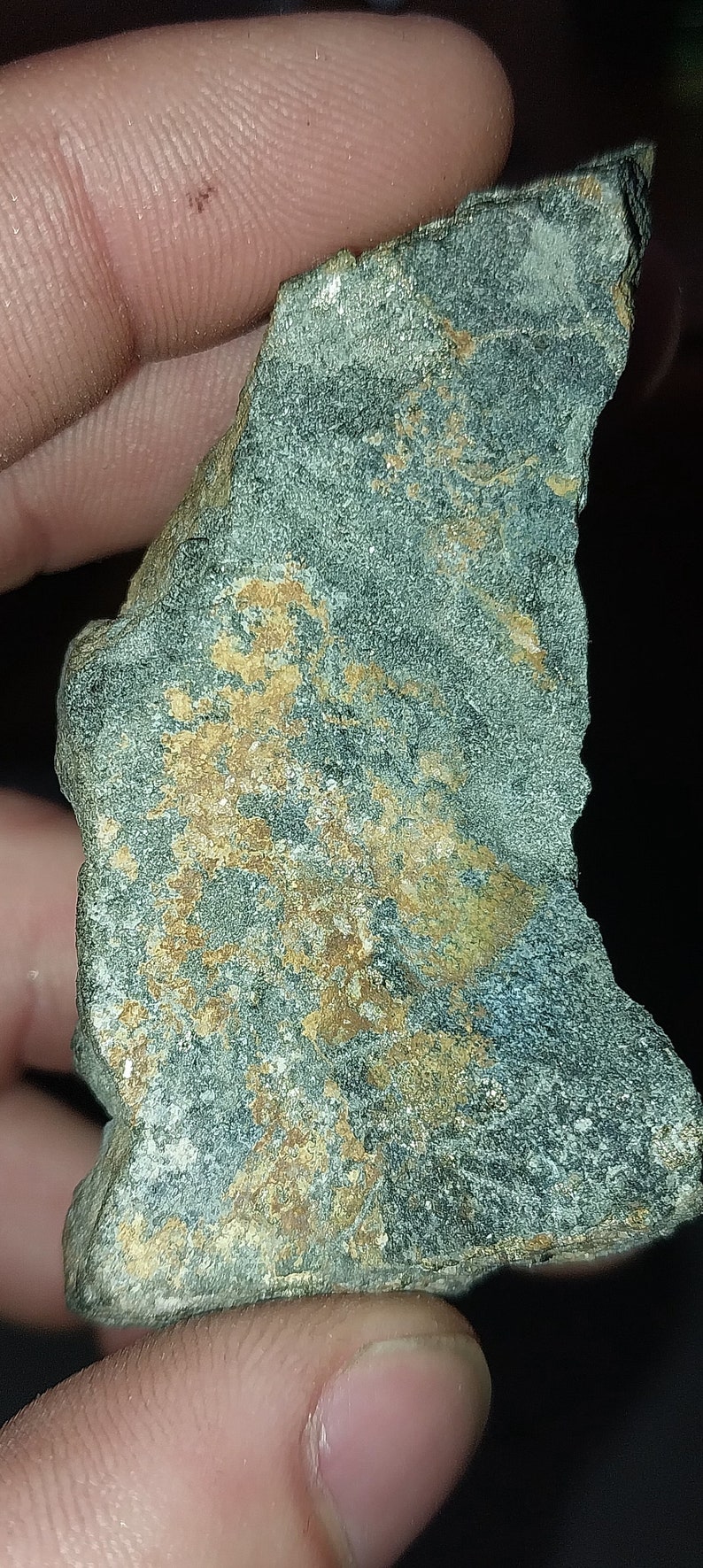 Native Gold With Blue Schist - Etsy