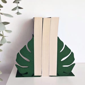 Monstera Bookends, Gift for Book Lovers, Monstera Deliciosa, Monstera ...
