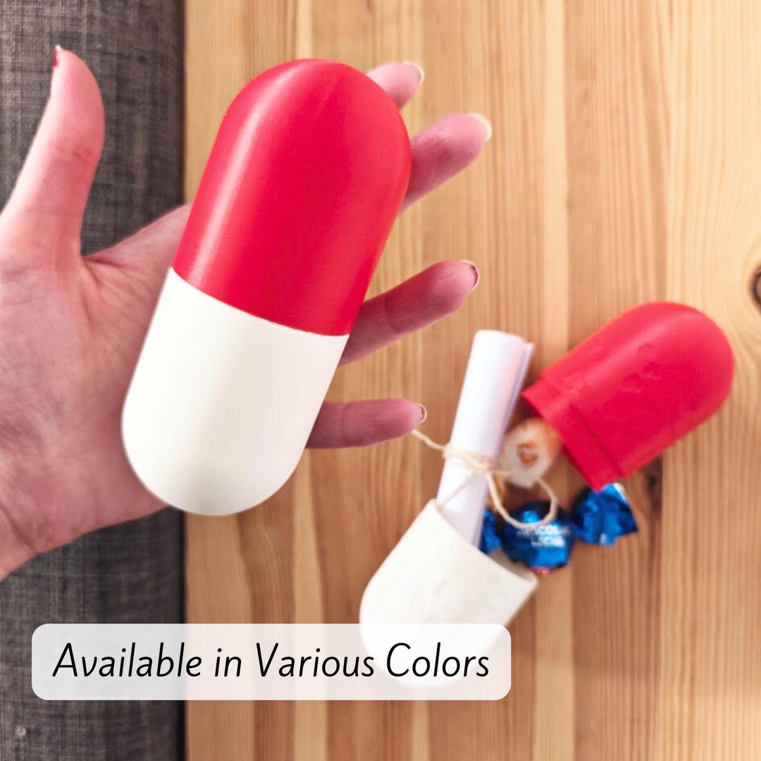 Pill Capsule Box for Secret Messages, Tiny Treasures or Sweet Surprises ...