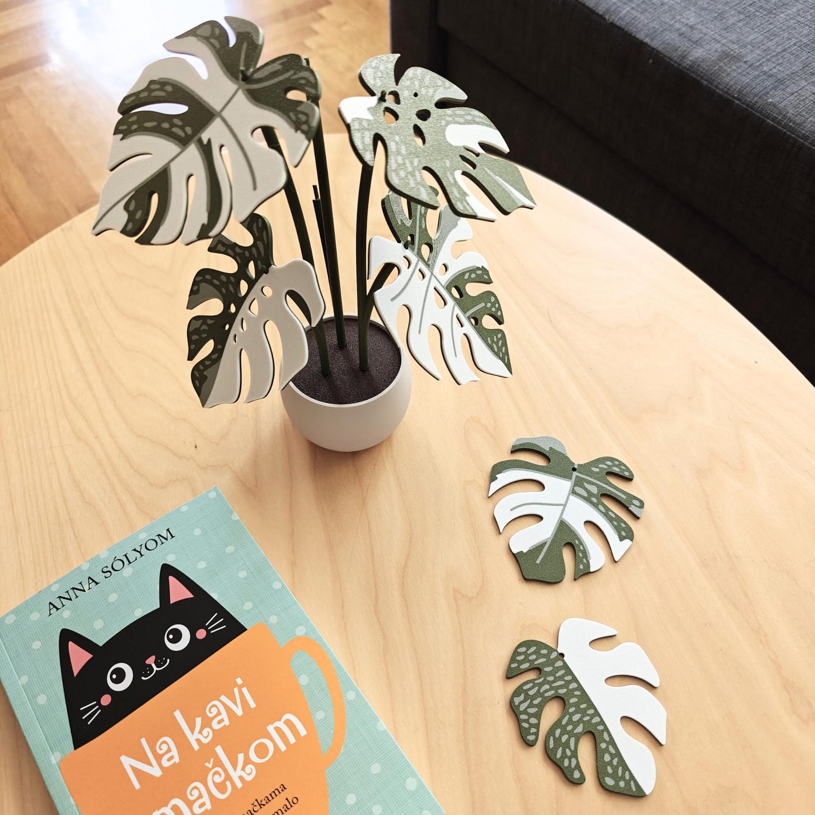 Monstera Thai Coaster Plant, MAGNETIC Leaves, Thai Constellation Leaf ...
