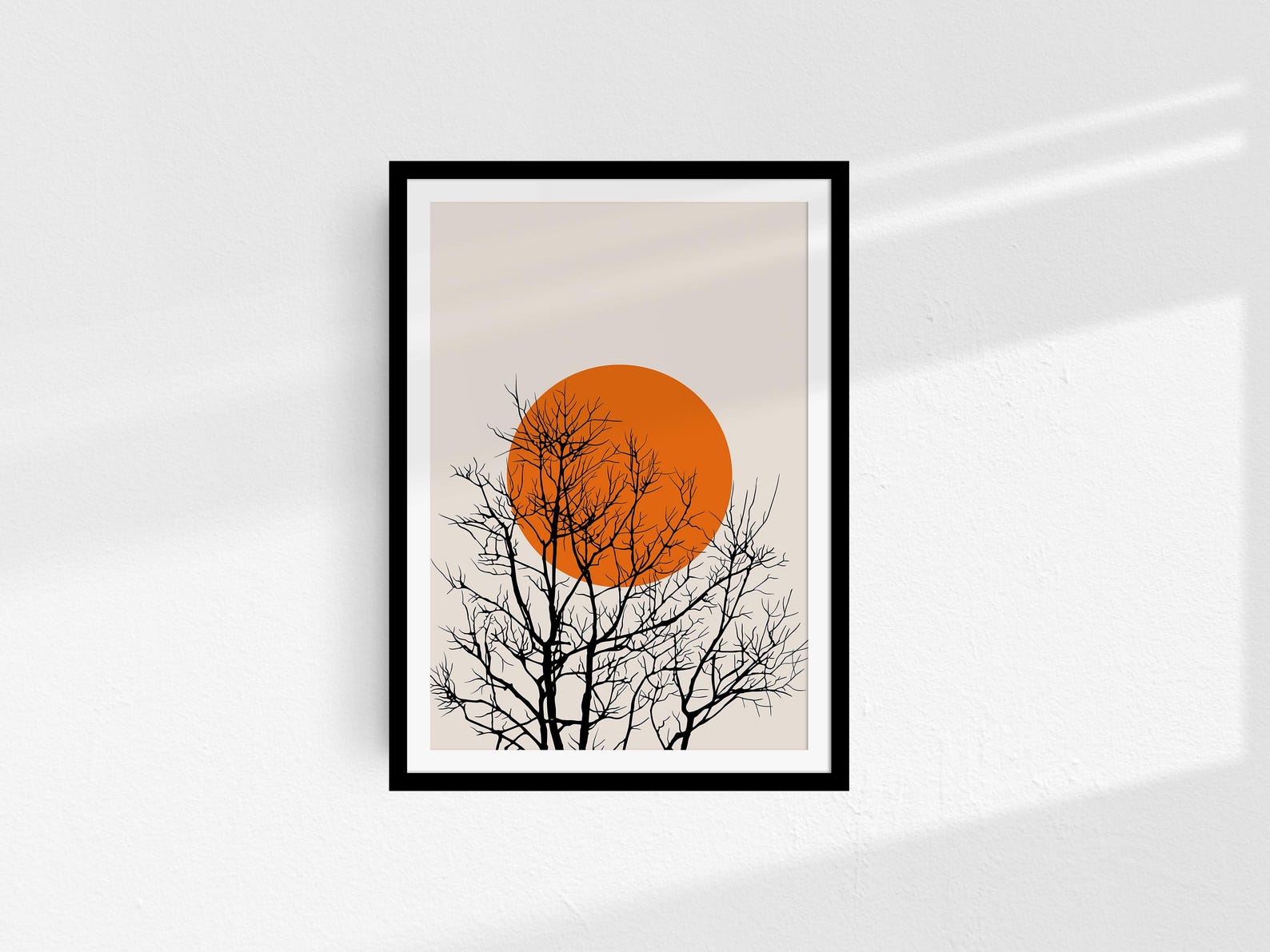 Minimalist Sunset Poster, Set of 3 Prints, Neutral Wall Art, Abstract ...