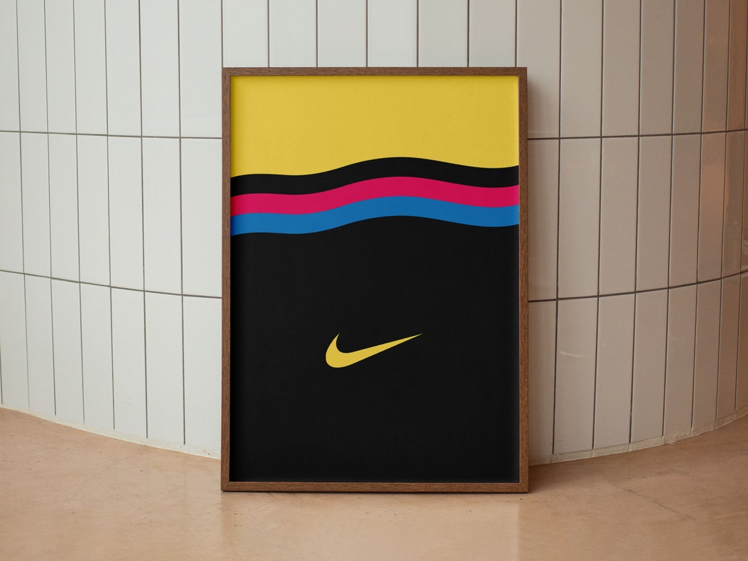 Nike Poster, Hypebeast Art, Colourful Home Decor, Nike Print, Aesthetic ...
