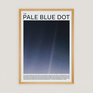 Pale Blue Dot, Cosmic Art Print, NASA Poster, Voyager Art Print, Deep ...