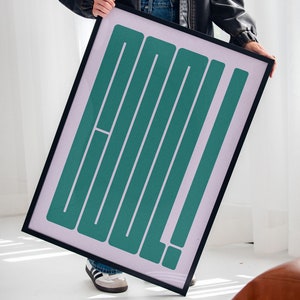 Cool Typography Art, Bold Text Poster, Modern Print, Hip Wall Decor ...