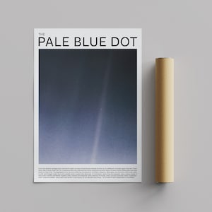 Pale Blue Dot, Cosmic Art Print, NASA Poster, Voyager Art Print, Deep ...