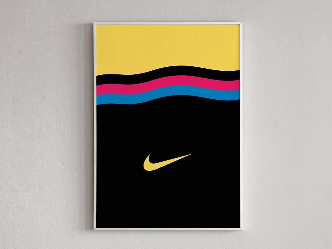 Nike Poster, Hypebeast Art, Colourful Home Decor, Nike Print, Aesthetic ...