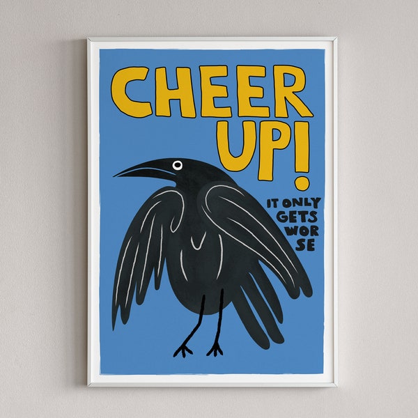 Crow Illustration - Etsy