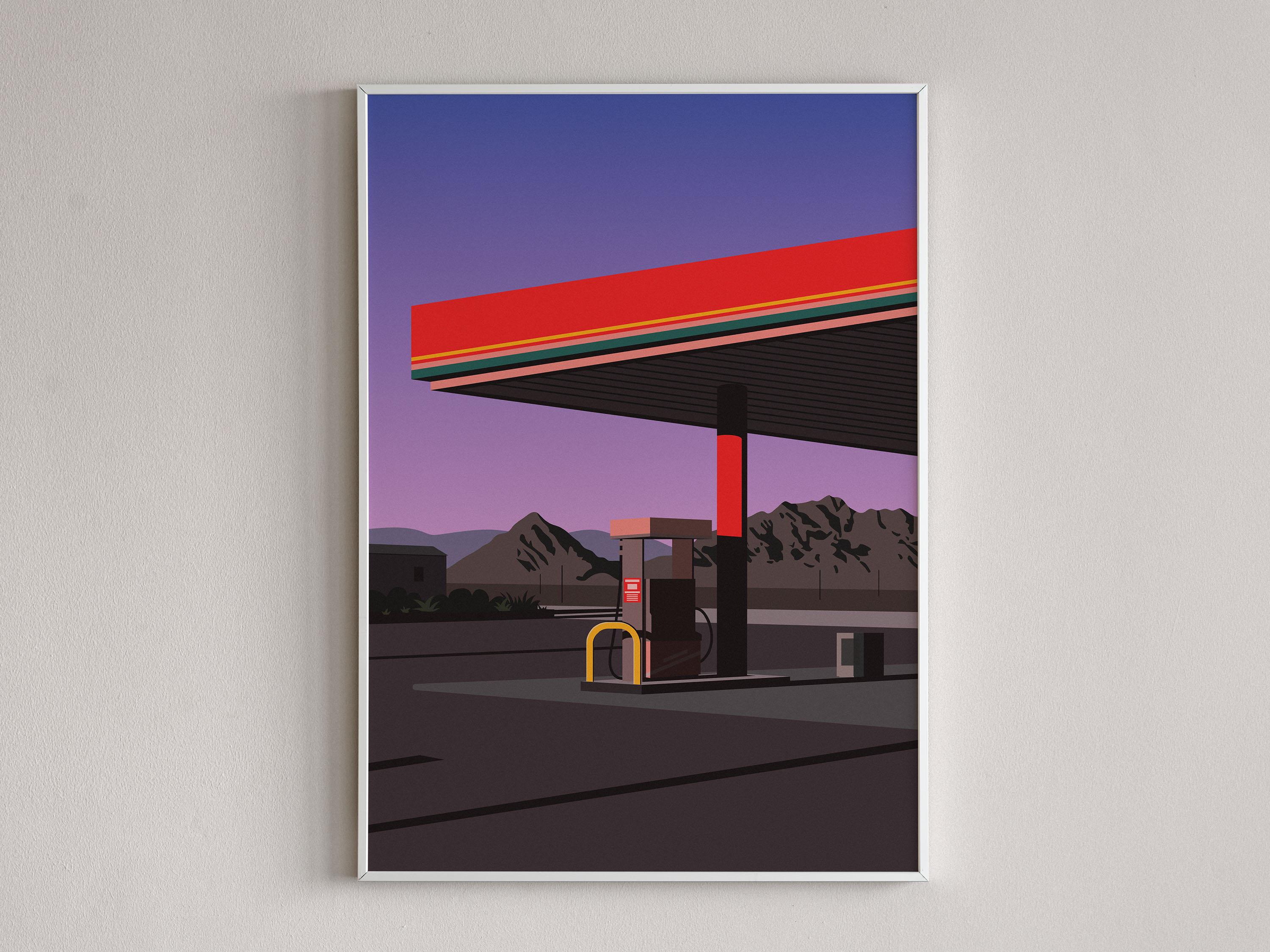 Vintage Tekening Van Een Tankstation 49.200+ Tankstation