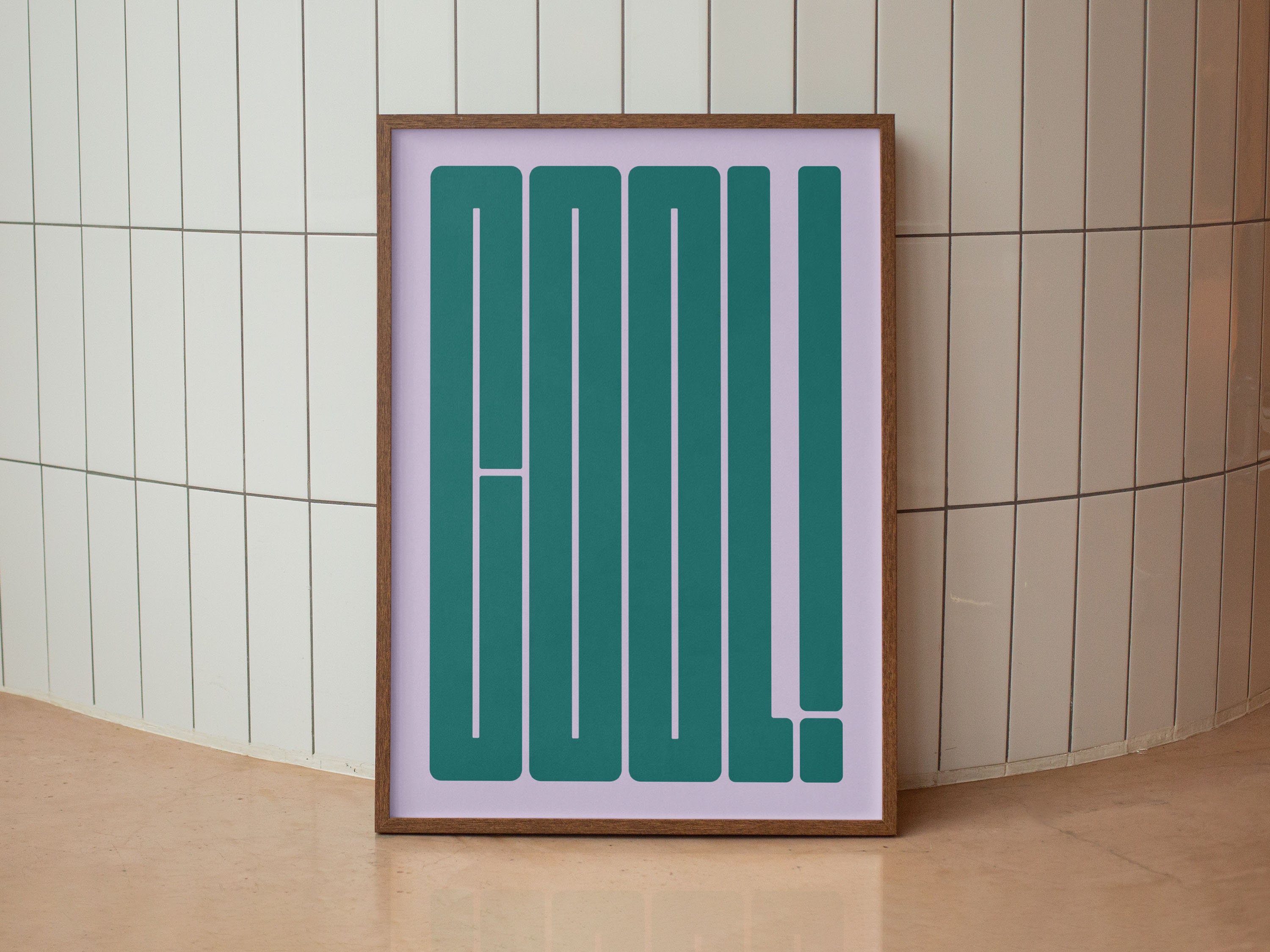 Cool Typography Art, Bold Text Poster, Modern Print, Hip Wall Decor ...