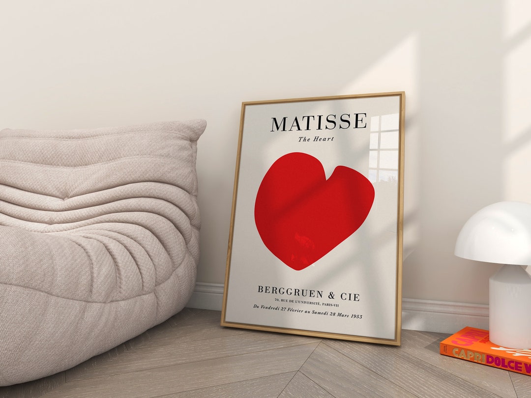 Digital Download, Matisse Heart Poster, Exhibition Art, Berggruen and ...