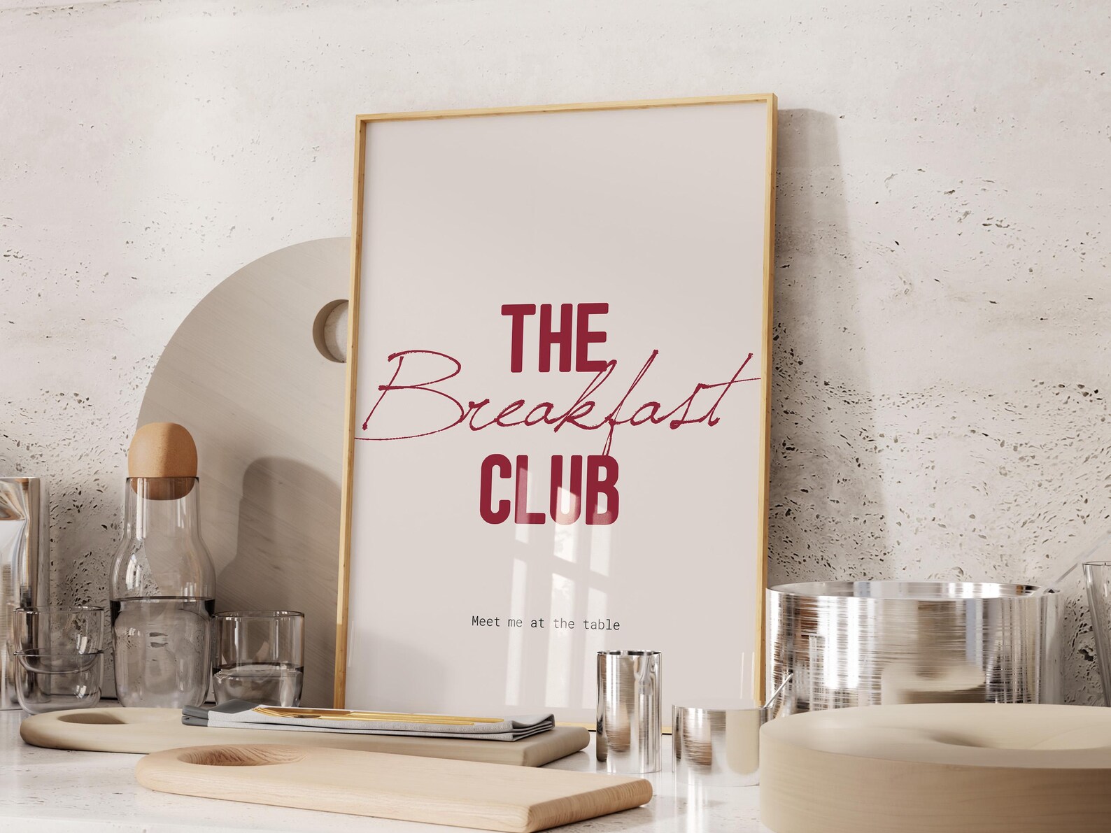 The Breakfast Club, Typography Quote Poster, Cozy Home Decor, Trendy ...