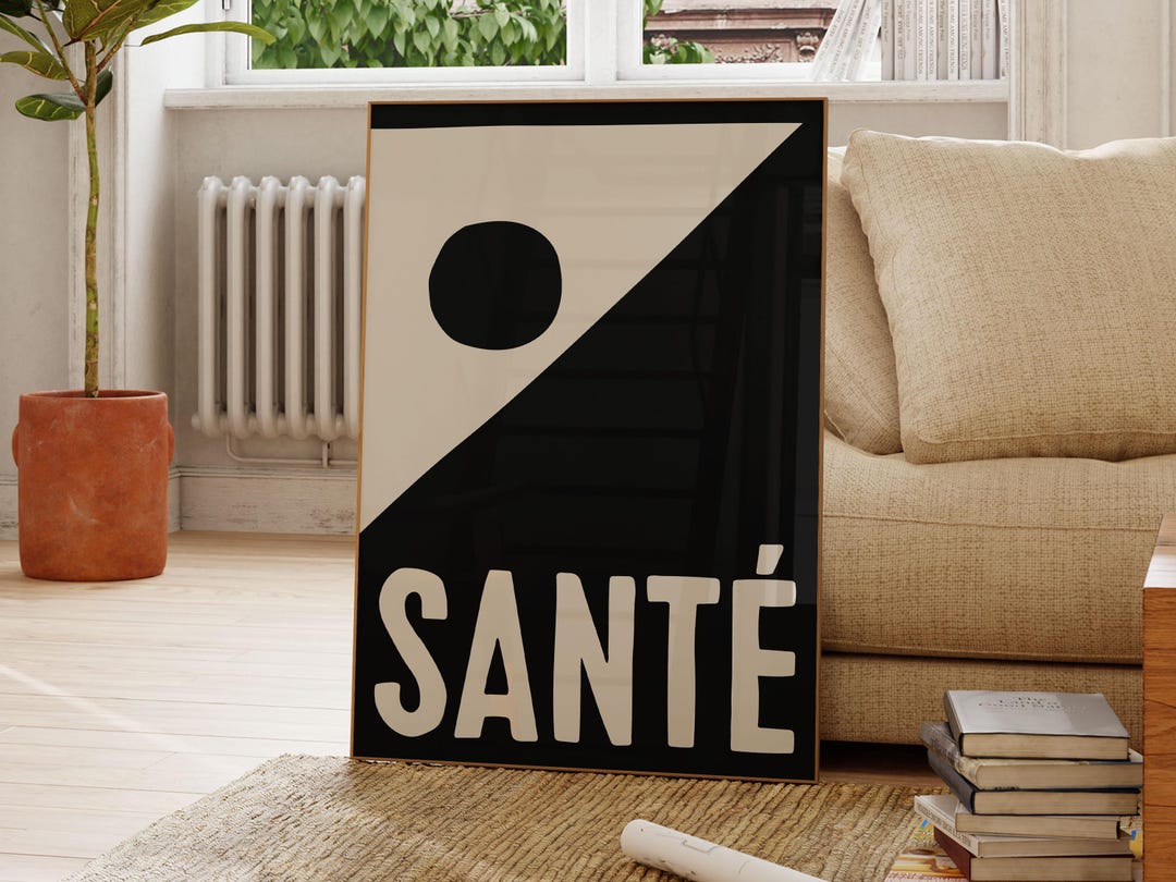 Sante Print, French Toast Poster, Trendy Wall Art, Martini Art Print ...