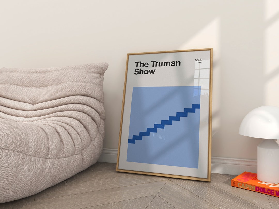 Digital Download, the Truman Show Poster, Abstract Movie Print ...