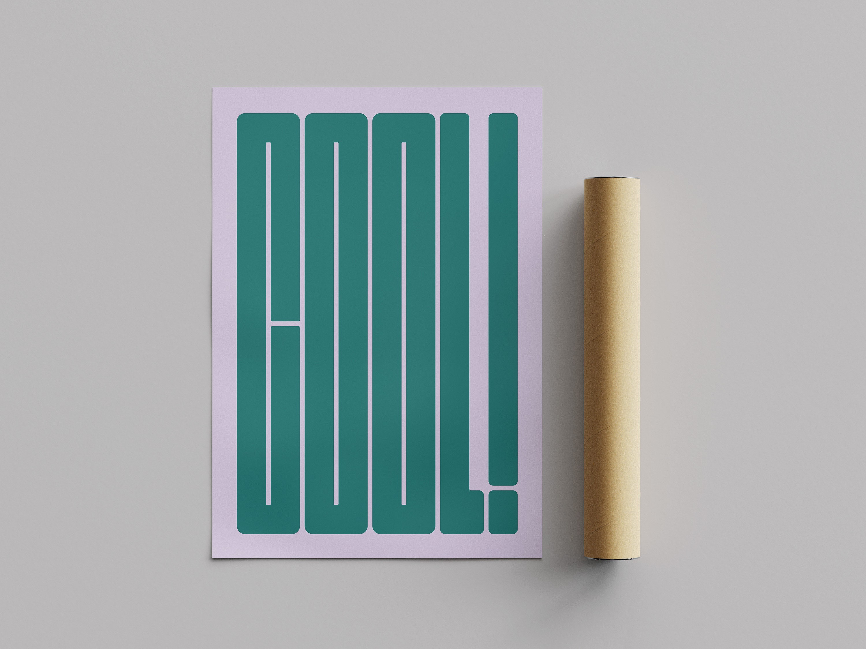 Cool Typography Art, Bold Text Poster, Modern Print, Hip Wall Decor ...