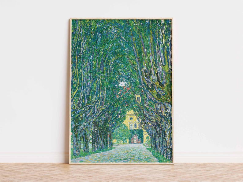 Gustav Klimt Art Print Set: Vibrant Landscape Painting Duo - Etsy