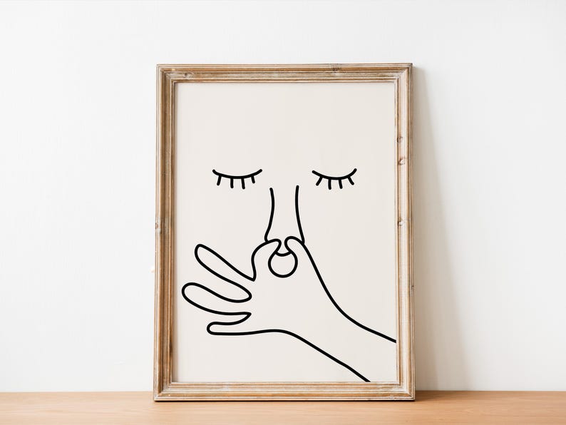 Funny Bathroom Printable Art: Stinky Face Line Art (digital Download ...