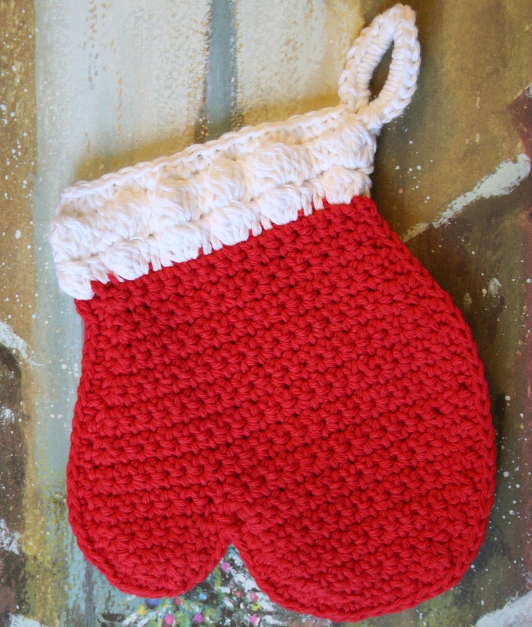Red Mitten Potholder Hotpad Kitchen Home Decor Crochet Pattern - Etsy