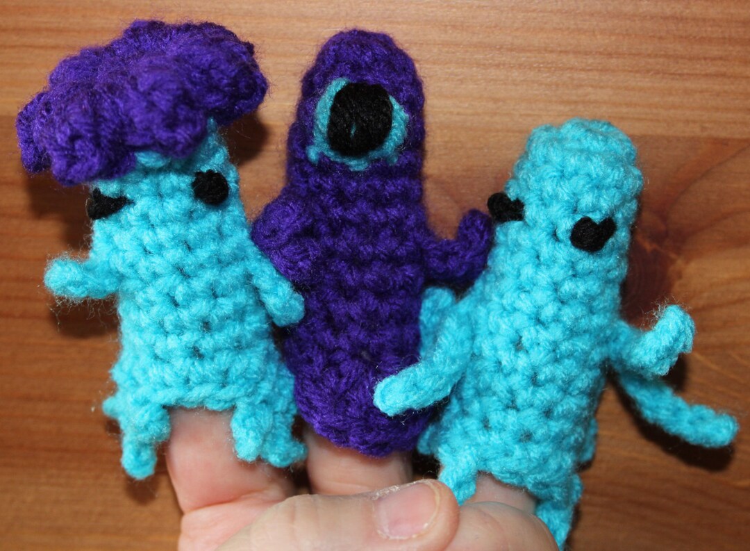 Monster Finger Puppets Crochet Pattern - Etsy