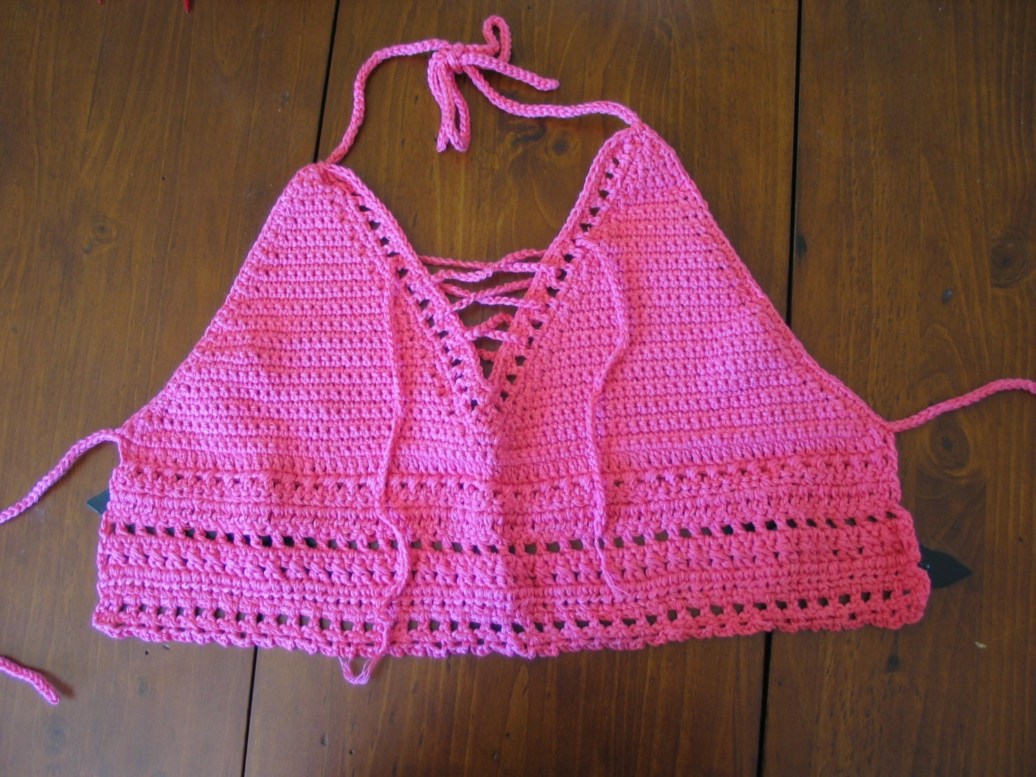 Hot Pink Halter Top Crochet Pattern - Etsy