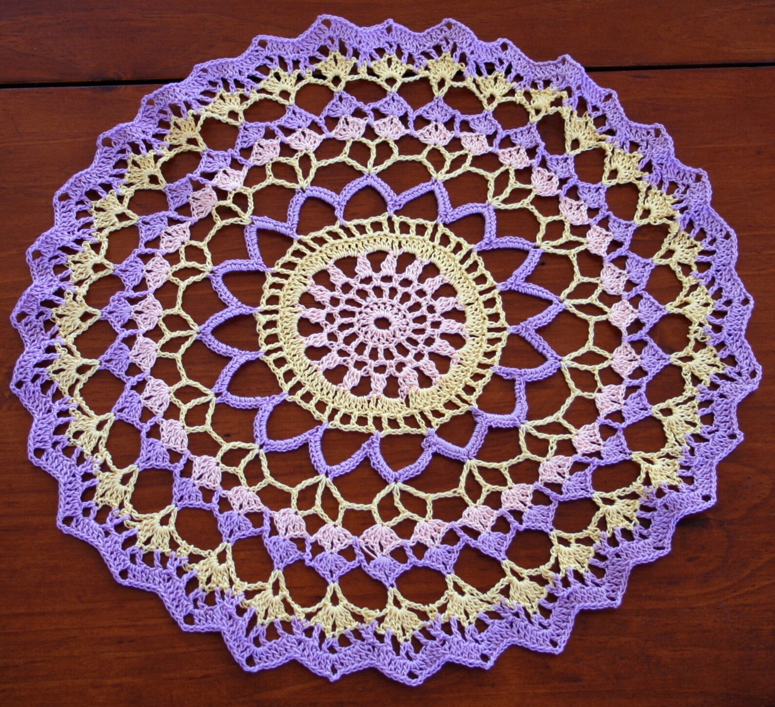 Joy of Spring Lace Doily Crochet Pattern - Etsy