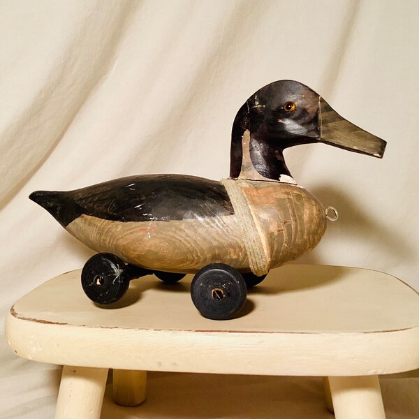 Wooden Duck Toy - Etsy