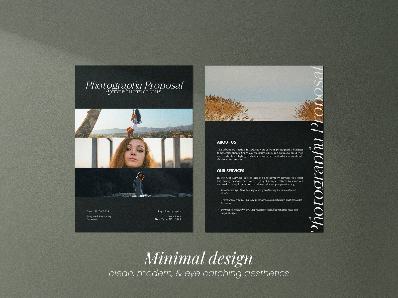 Photography Proposal Template - Editable Canva Price List (digital ...
