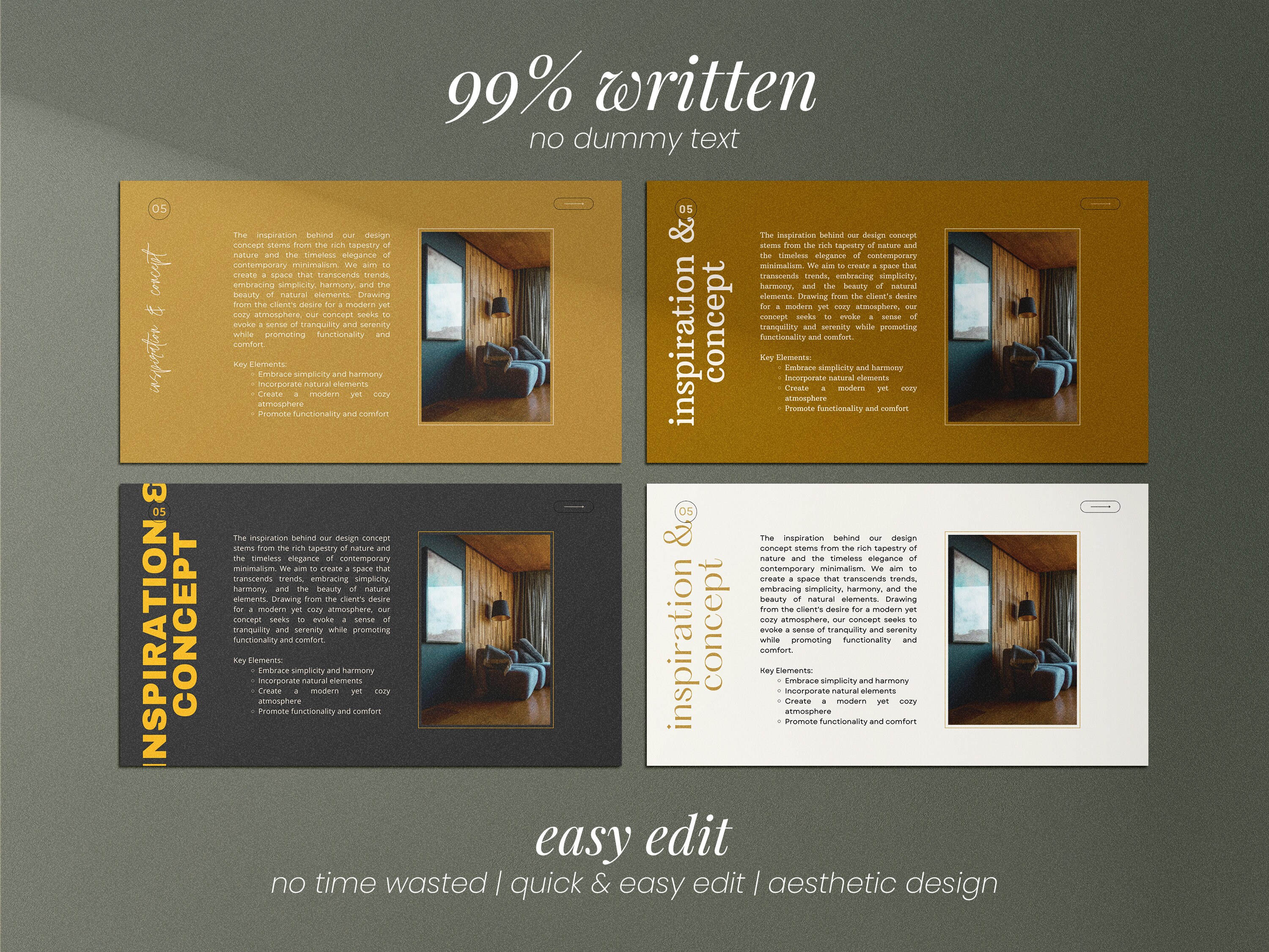 Interior Design Proposal Presentation Template for Small Businesses ...