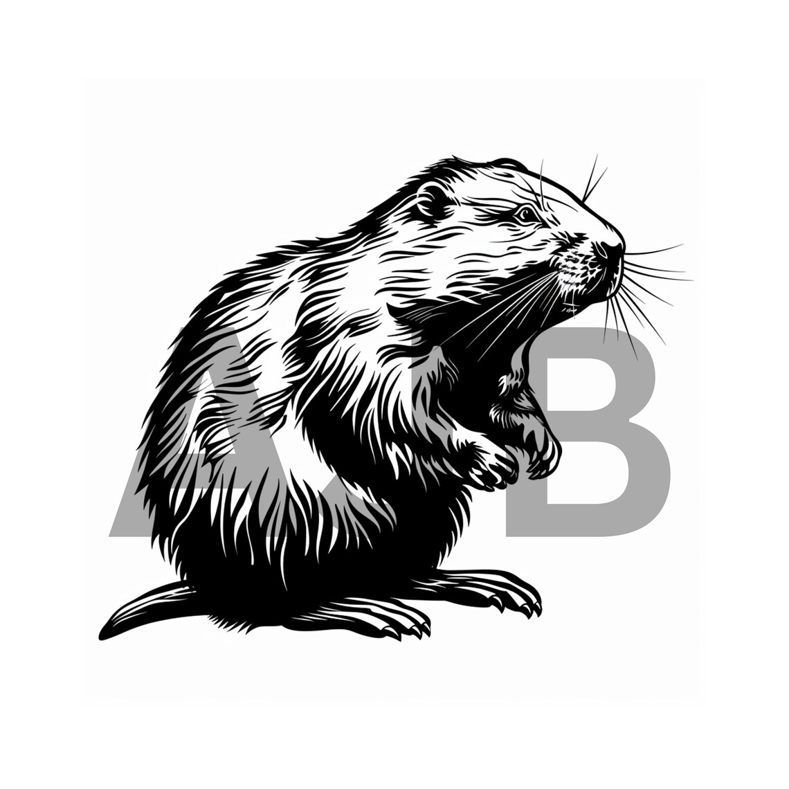 Beaver Vector Art, Engraving, Cricut, SVG, PNG, DXF (digital Download ...