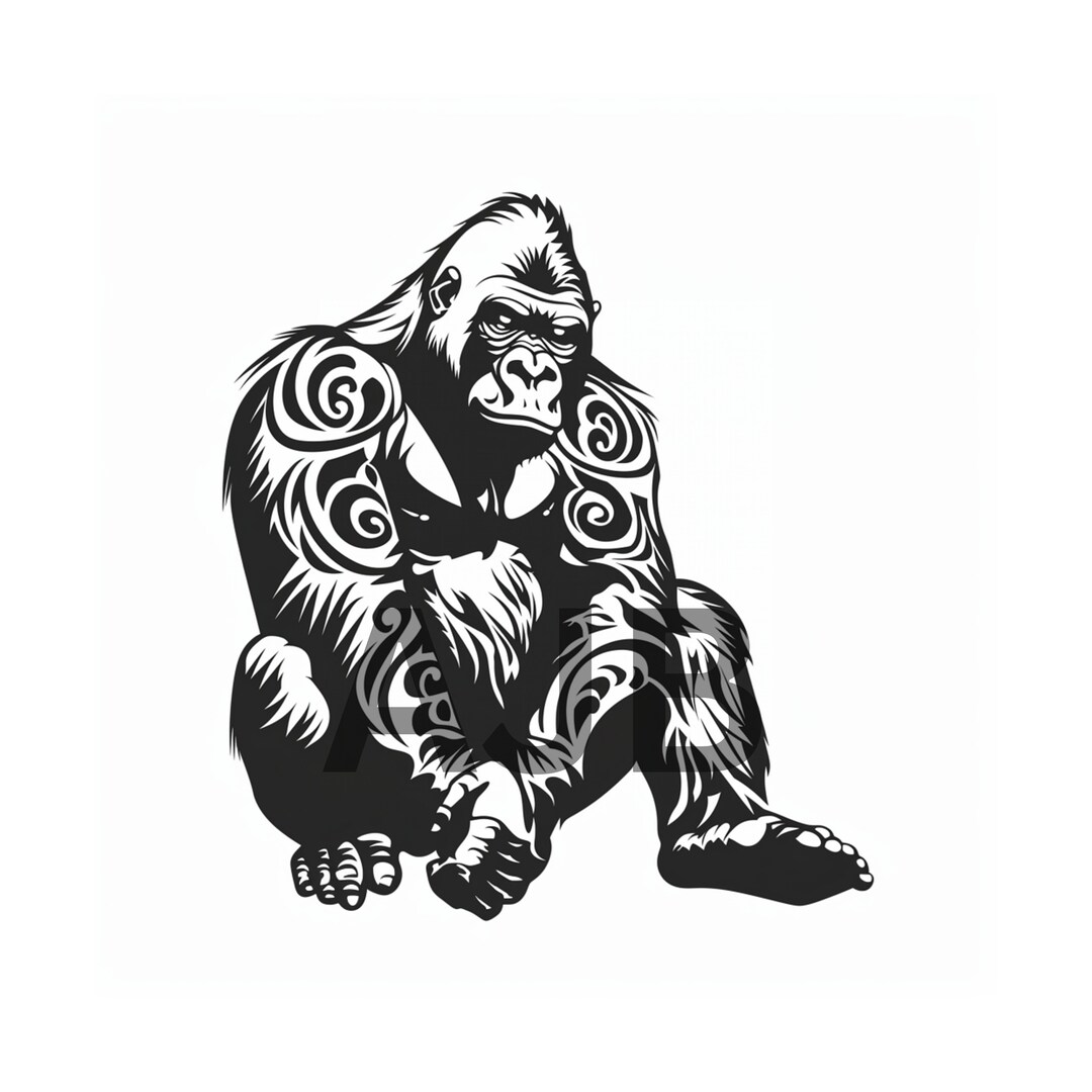 Gorilla Svg, Gorilla Png, Gorilla Dxf, Gorilla Cricut, Gorilla T-shirt ...
