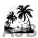Palm Tree Svg File, Palm Tree Png File, Palm Tree Dxf File, Palm Tree ...