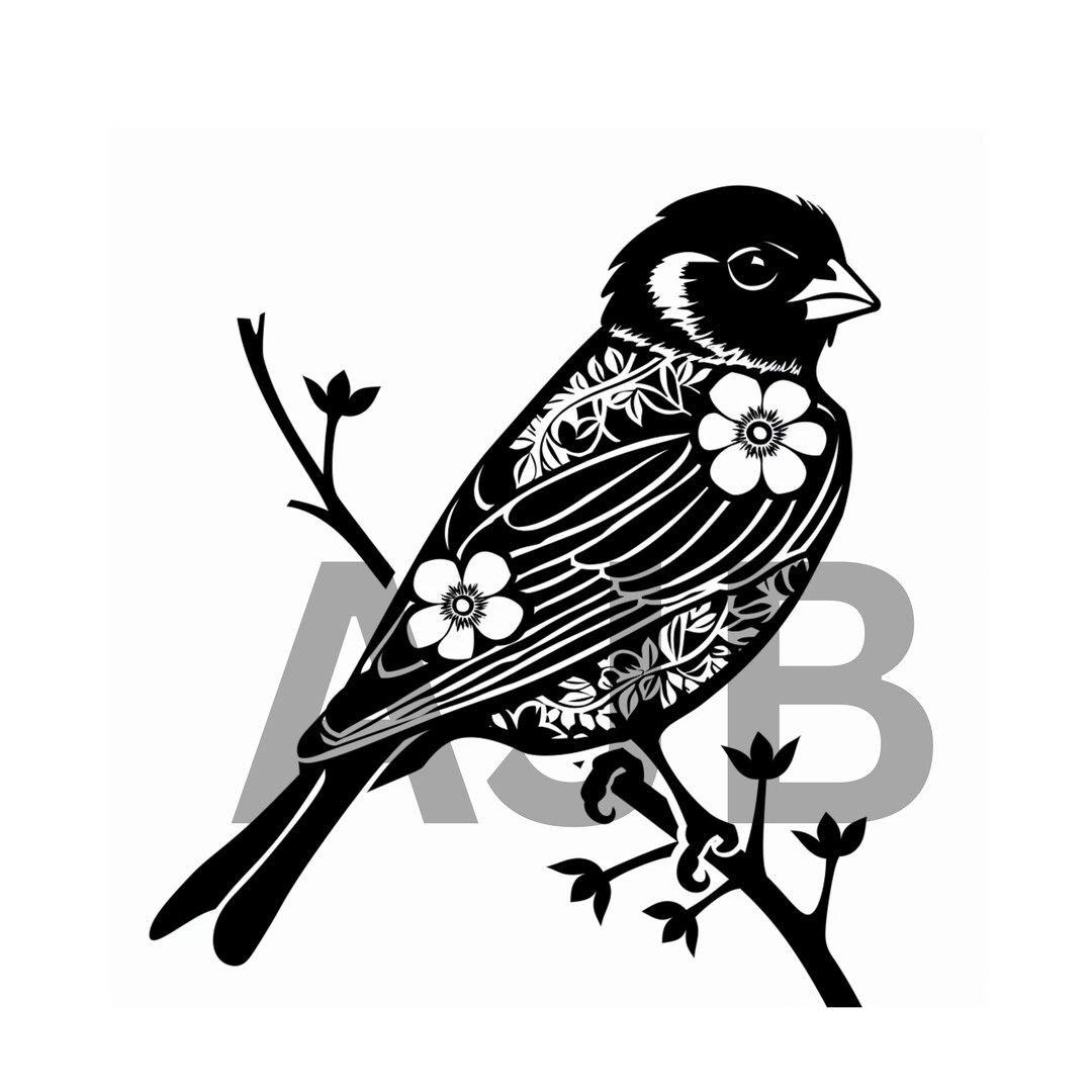Bird Svg File, Bird Png File, Bird Dxf File, Bird Laser Engraving File ...