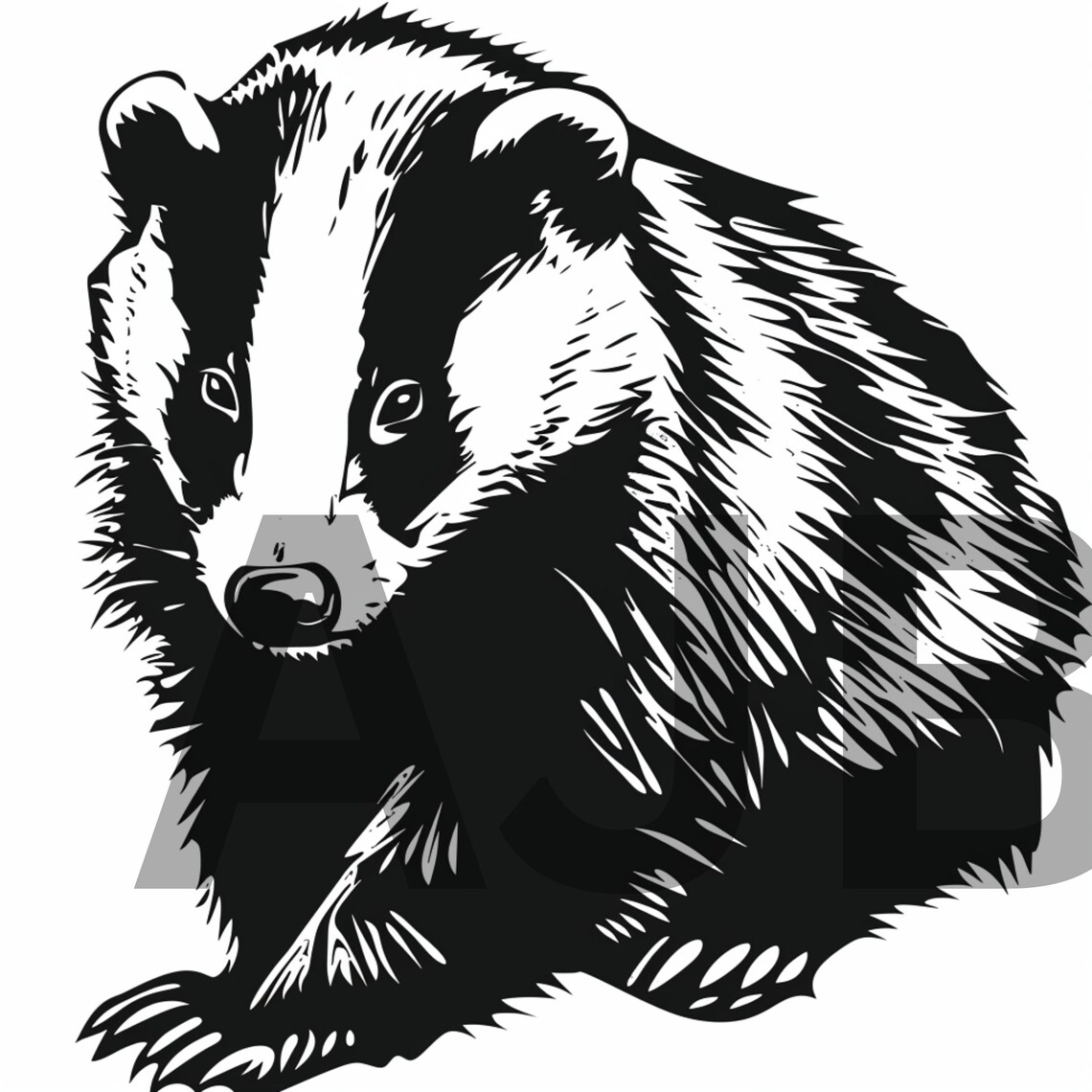 Badger Svg, Badger Png, Badger Dxf, Badger Cricut File, Badger T-shirt ...