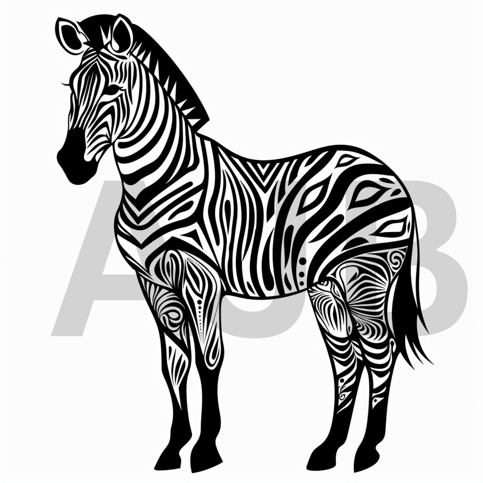 Zebra Svg File, Zebra Png, Zebra Dxf, Zebra Cricut File, Zebra T-shirt ...