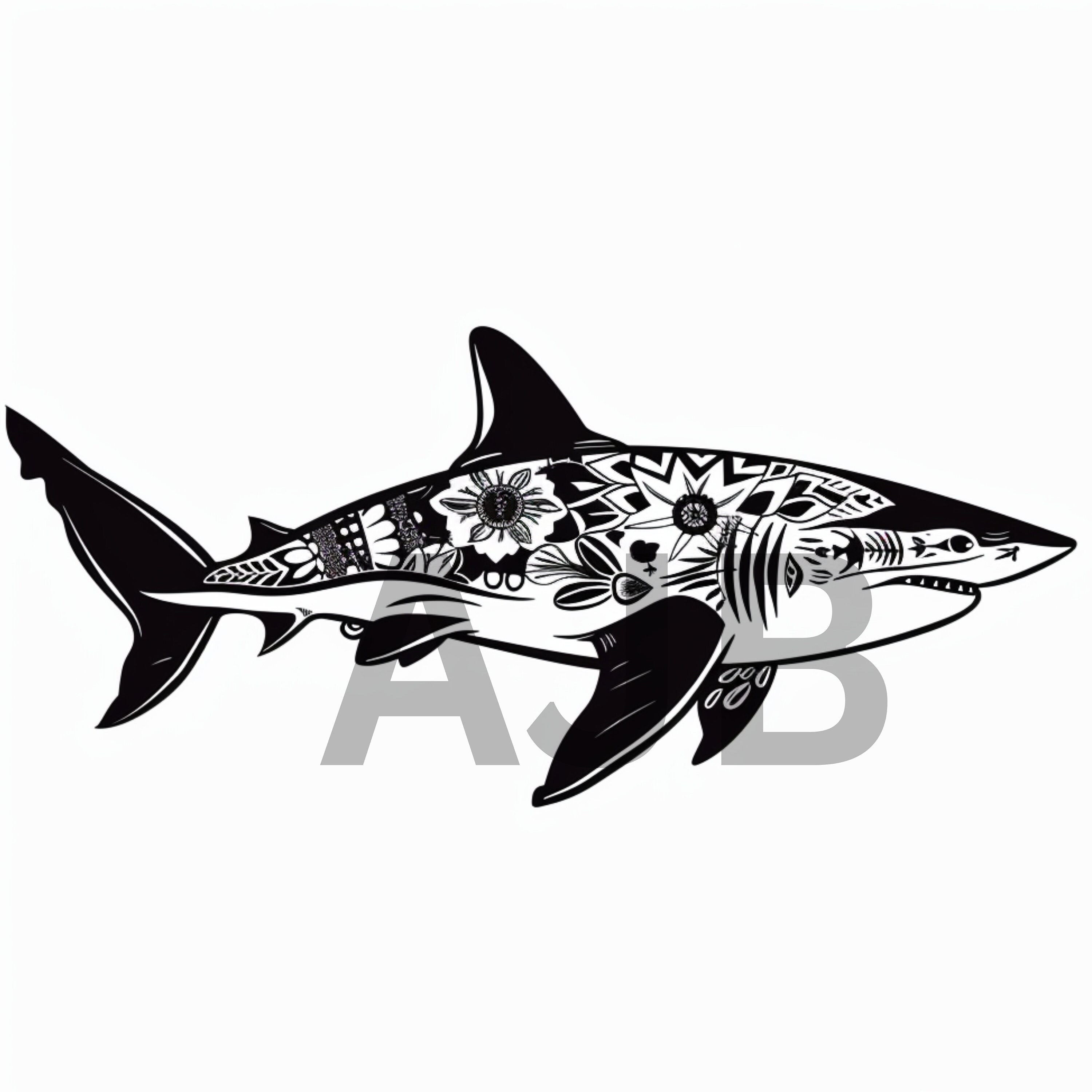 Shark Svg, Shark Png, Shark Dxf ,shark T-shirt Design, Shark Cricut ...