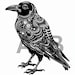 Crow Svg File, Crow Png File, Crow Dxf File, Crow T-shirt Design, Crow ...