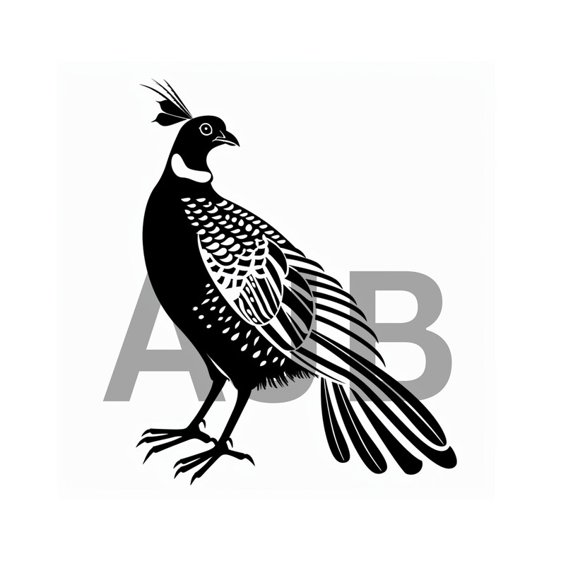 Pheasant Svg File, Pheasant Png File, Pheasant Dxf File, Pheasant Laser ...