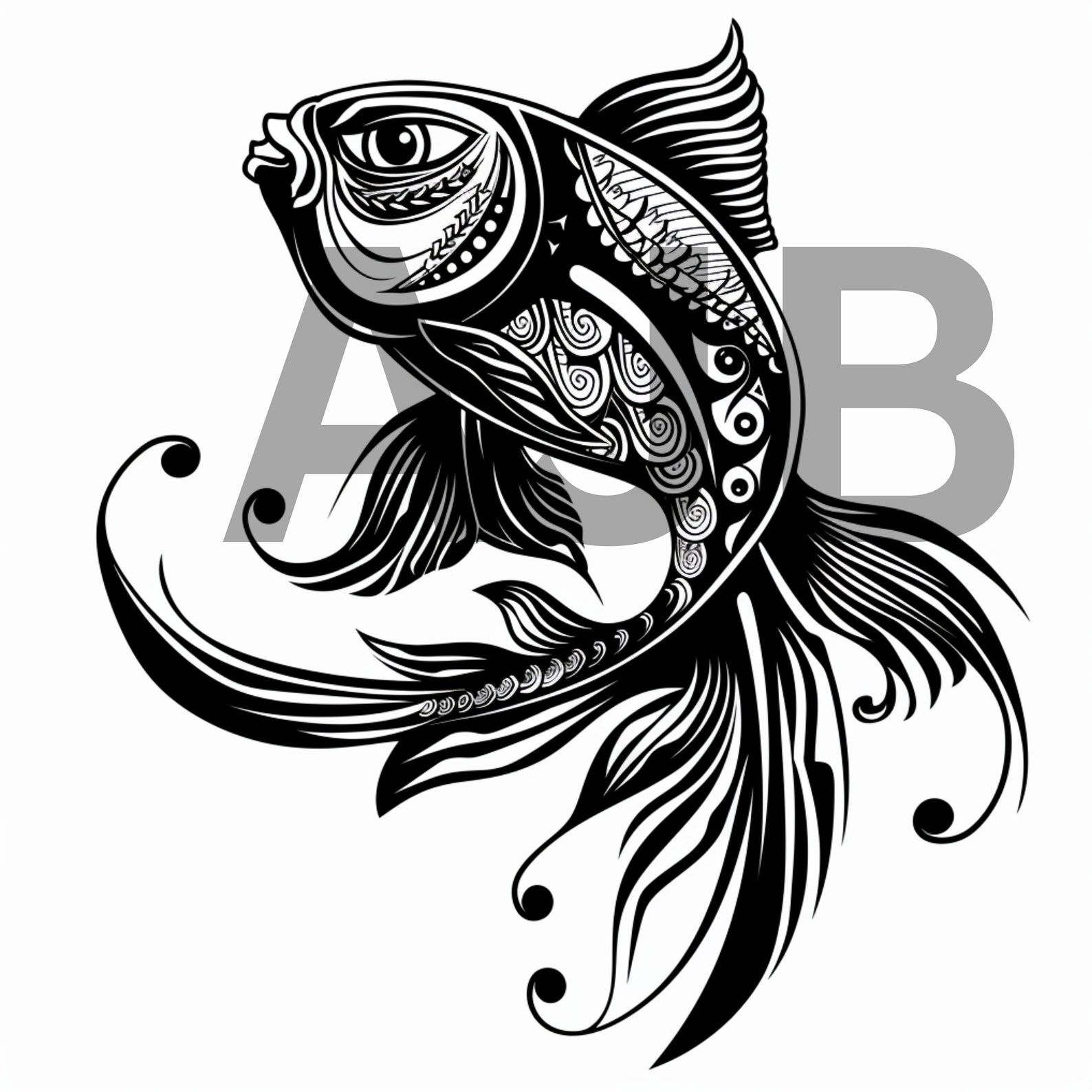 Fish Svg File, Fish Png, Fish Dxf, Fish Cricut File, Fish T-shirt ...