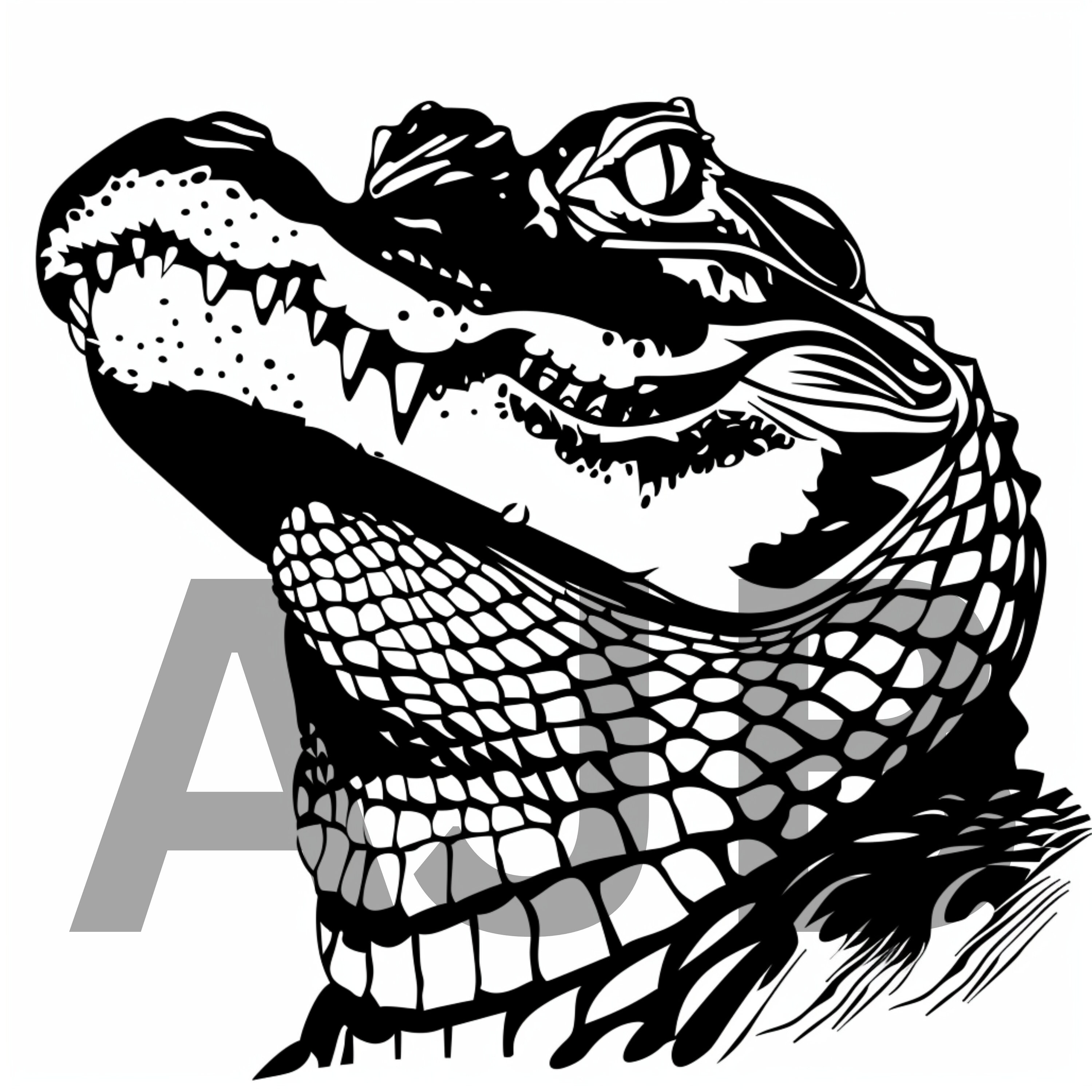 Alligators Svg File, Alligators Png File, Alligators Dxf File ...