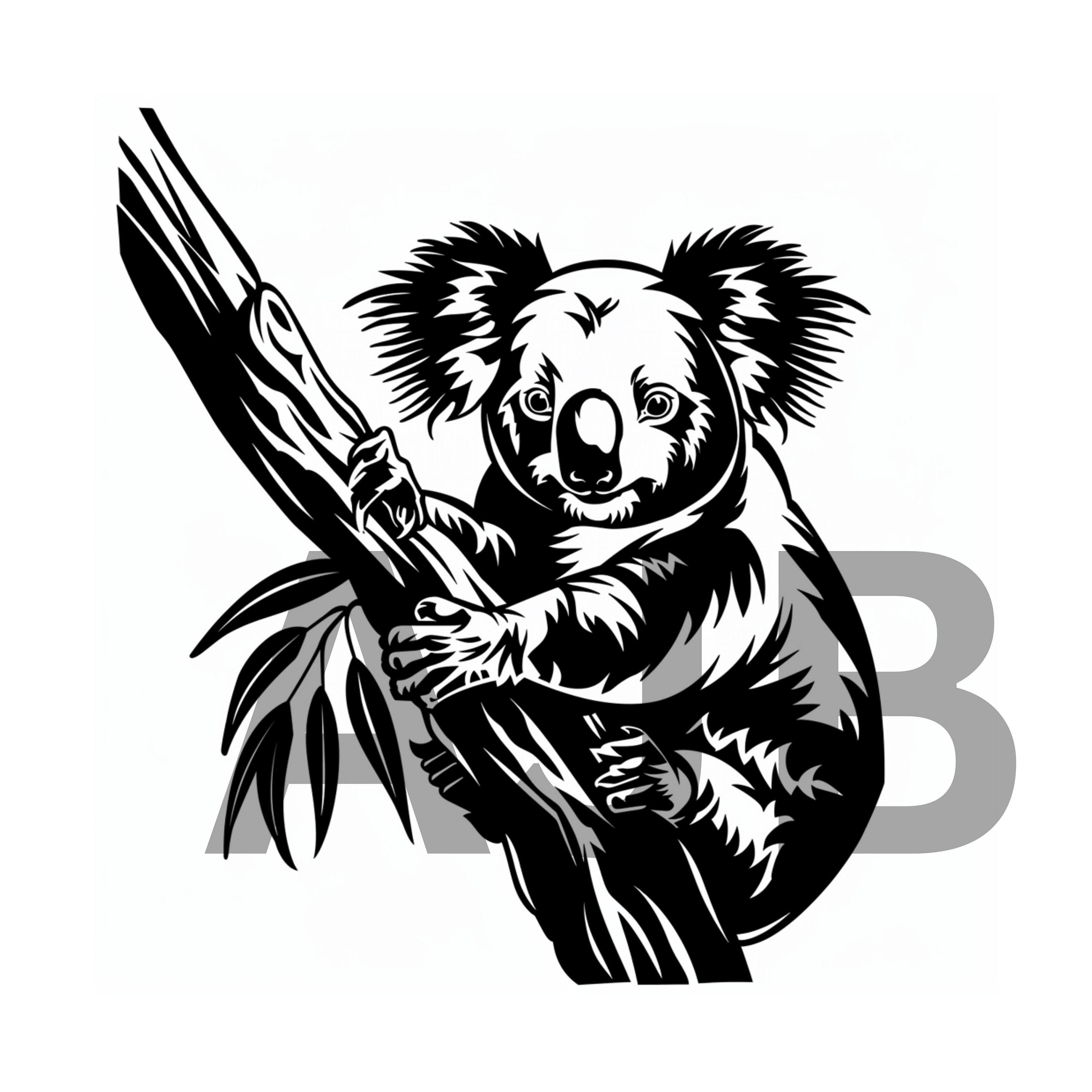 Koala Svg, Koala Png, Koala Dxf, Koala Cricut File, Koala T-shirt ...
